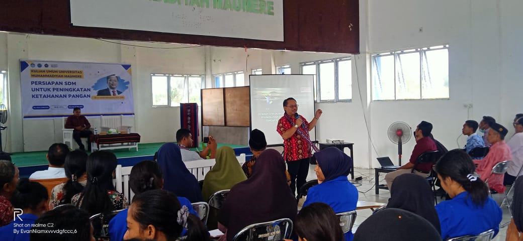 Kuliah Umum di Unimof, Dr.David Hermawan Paparkan Problema Pangan Dunia ...